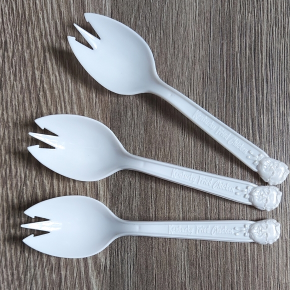 KFC | Dining | Vintage Kfc Spork Set Spoon Kentucky Fried Chicken Collectible | Poshmark